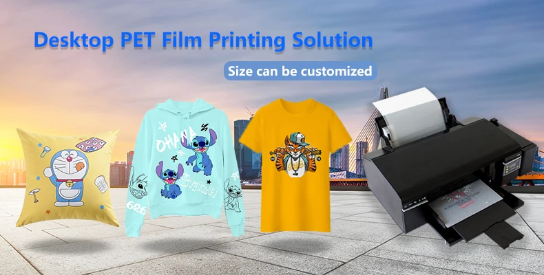 A4 Size 75u Thickness Transparent Dtf Film Sheet Pet Film Paper For T ...