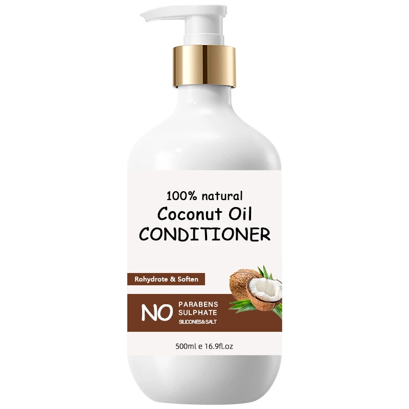 Custom Logo Organic Coconut Shampoo and Conditioner Set