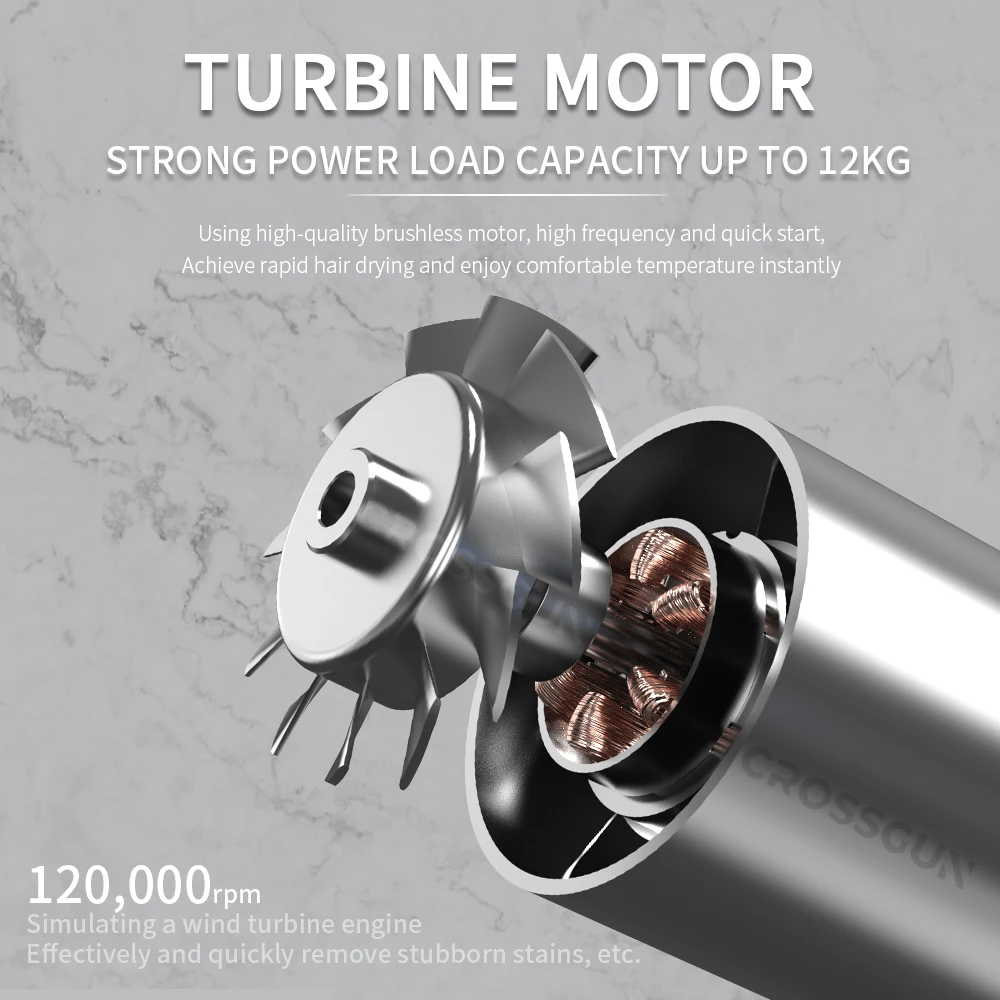 Crossgun Usb Charging Battery Turbine Electric Jetfan Portable Mini ...