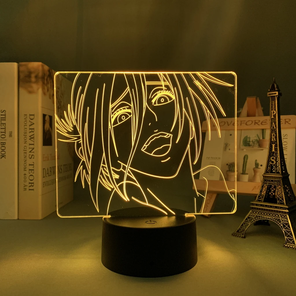 Anime Attack On Titan Led Night Light Lamp For Bedroom Decoration Kids ...