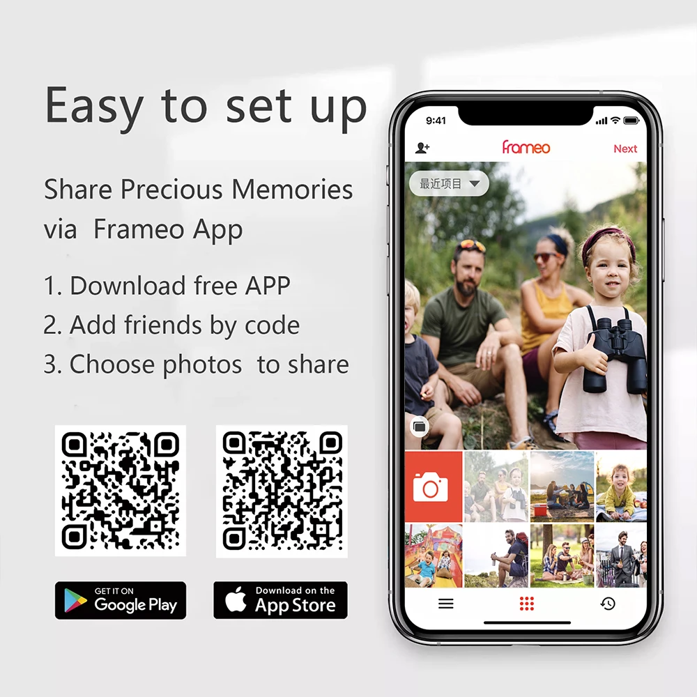 Frameo App Frame With Touch Screen Share Photos Videos Oem 10.1 Inch ...