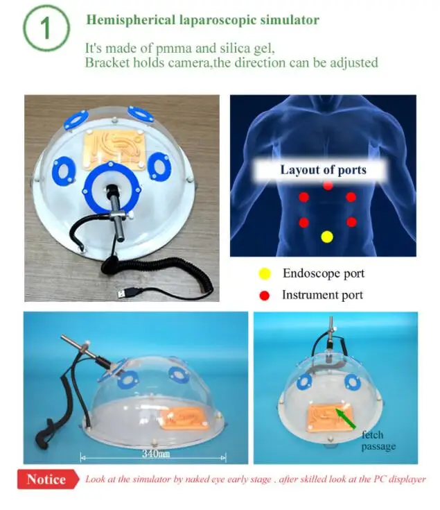 Laparoscopic Box Trainer - Portable Laparoscopy Simulator