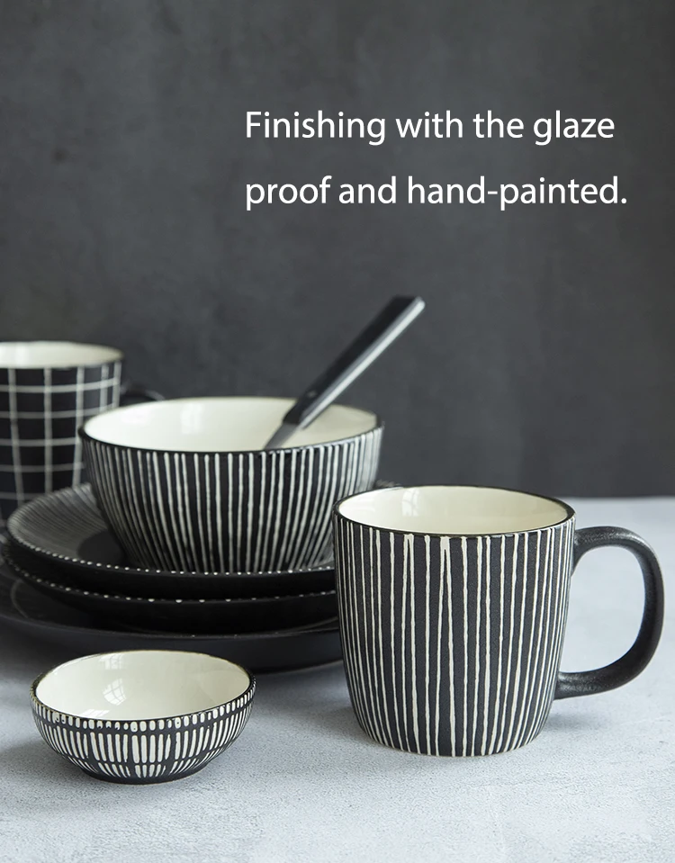 Joyye Ceramics Black Plates - Wholesale Dinnerware Sets