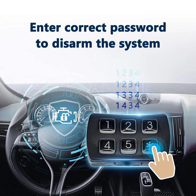 Anti Hijacking Password Keypad Immobilizer for All Cars