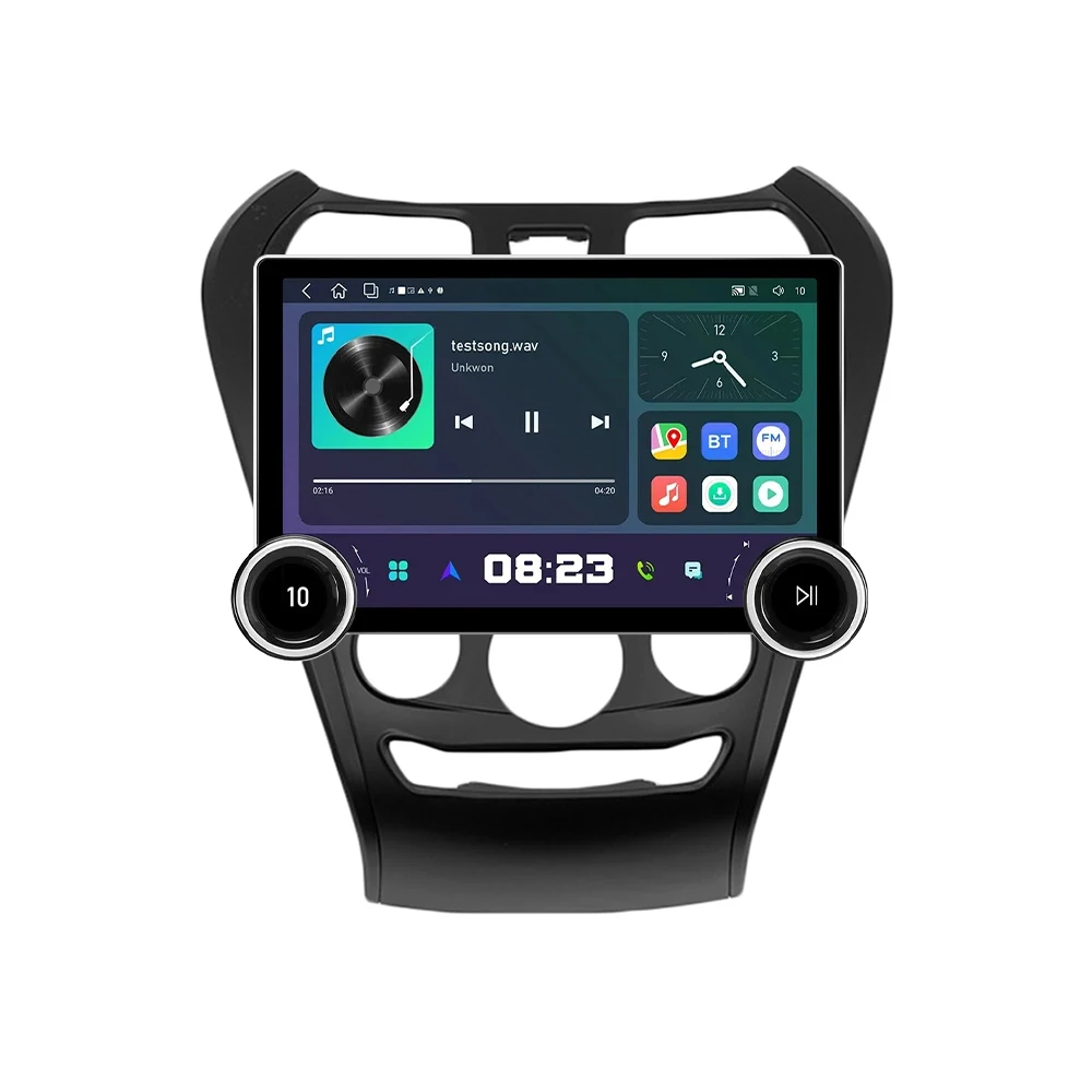 11.8 Inch 2k Dual Knobs 2 Din Qled Screen Car Radio For Hyundai Eon ...