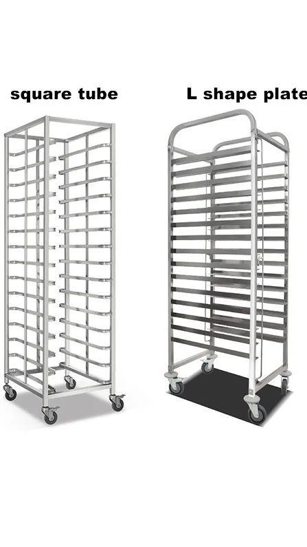 Stainless Steel Rack Trolley Metal Oven Tray Rack Shelf Cart Kitchen ...