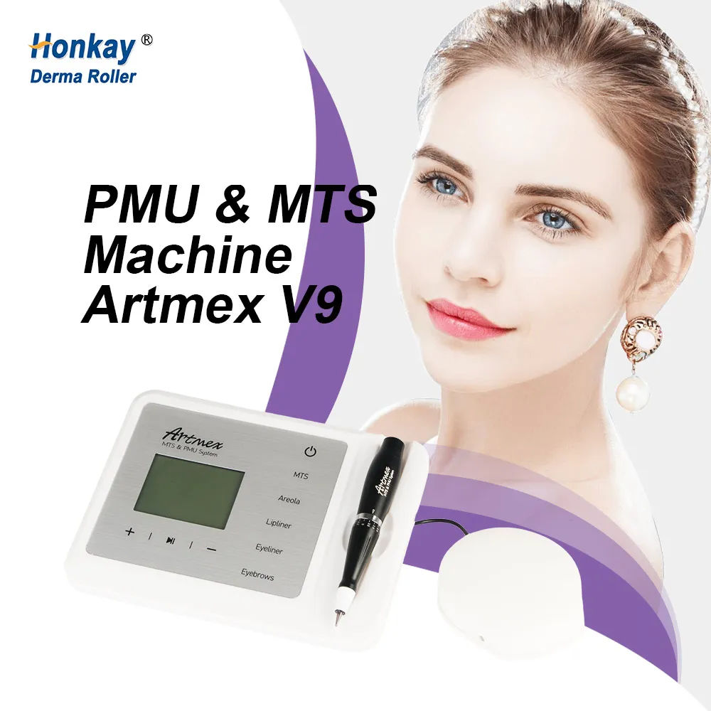 Mini Derma Pen Microneedle Therapy System Eyebrow Makeup Tattoo Machine ...