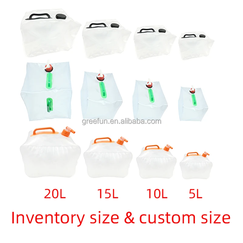 20l Water Container With Tap Foldable Water Container Bags Portable ...