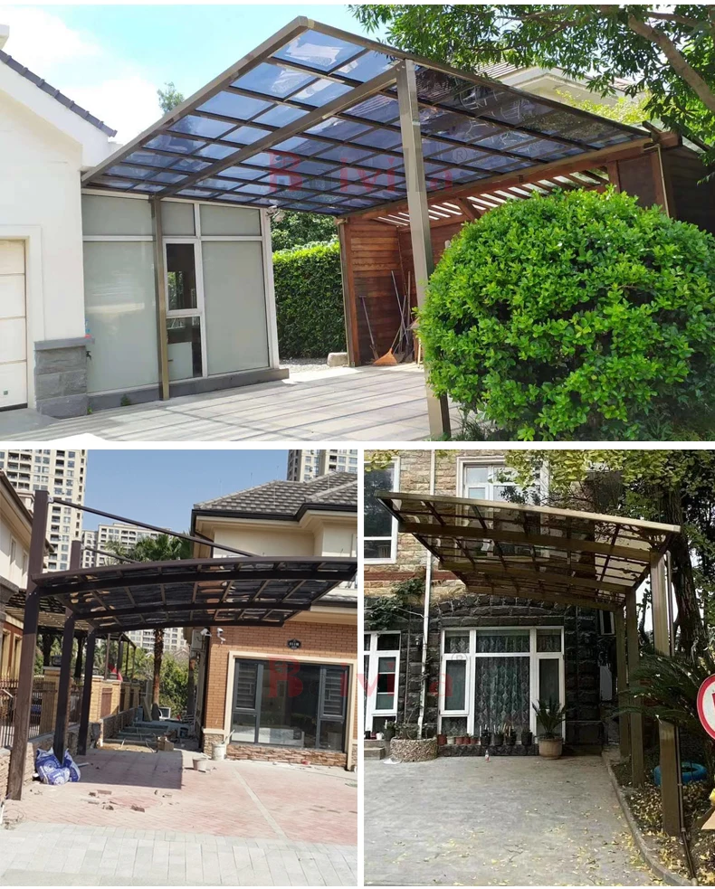 Aluminum Alloy Frame Polycarbonate Carport Canopy Awning for Car ...