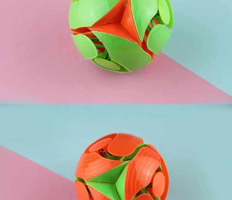 Creative Discolor Magic Ball Toss Telescopic Ball Toys Decompression ...