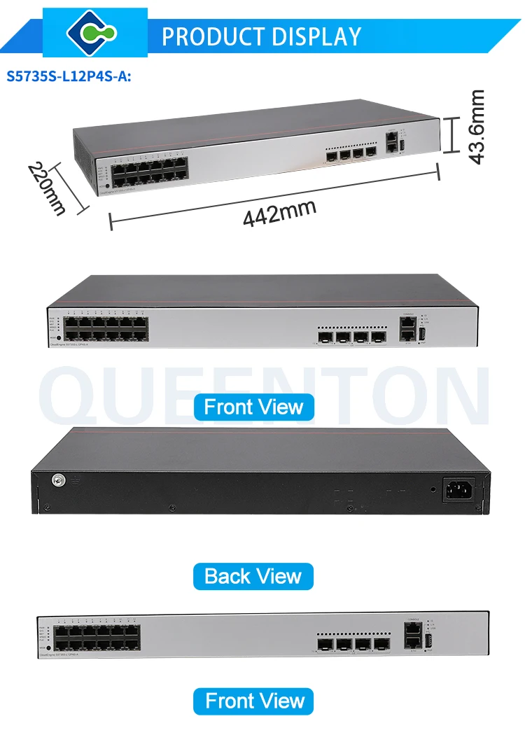 High Quality Ftth Network Switch 12 Port Gigabit 4 Ge Layer 2 Poe ...