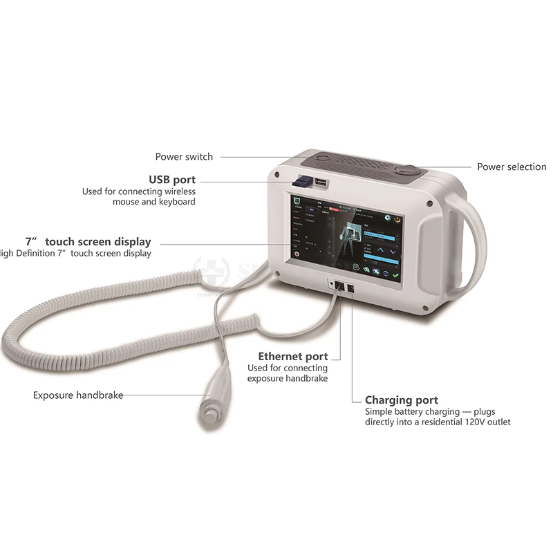 Lung Diagnosis with Portable X-Ray System - 70KV Chest X Ray