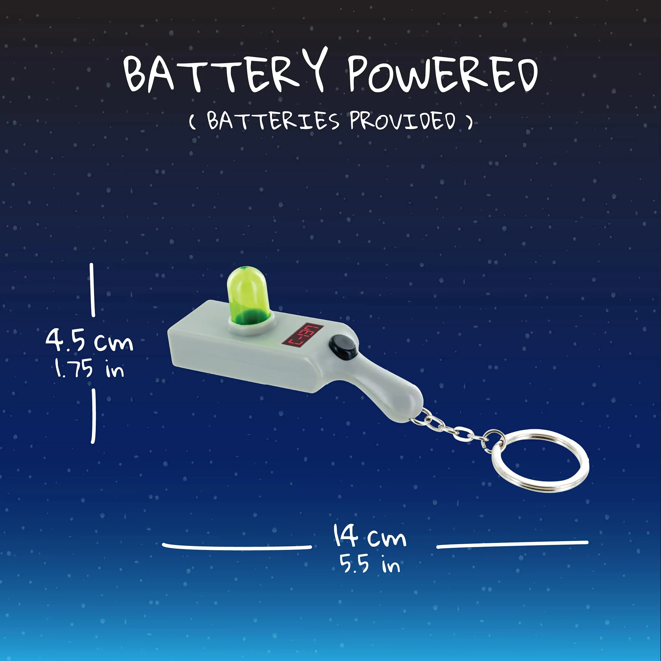 Rick And Morty Portal Gun Key Ring Light Key Chain Surrounding Portal ...