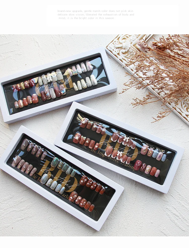 Cardboard Boxes For Press On Nails Press On Nail Packaging Box For Long ...
