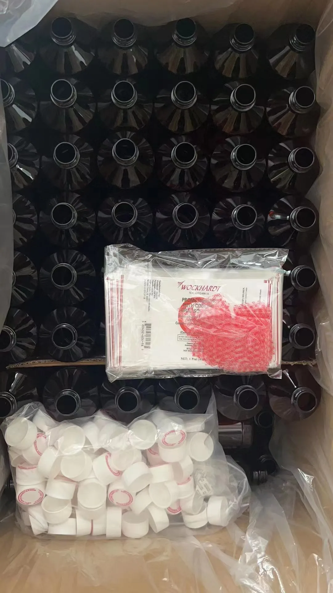 16oz 473ml Empty Amber Pet Square Actavis Cough Syrup Bottle With ...