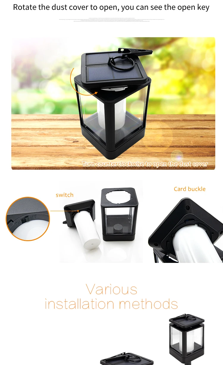 Fire Torch Light Warm White Ip 55 Decoration Outdoor Lantern Lamp Led ...