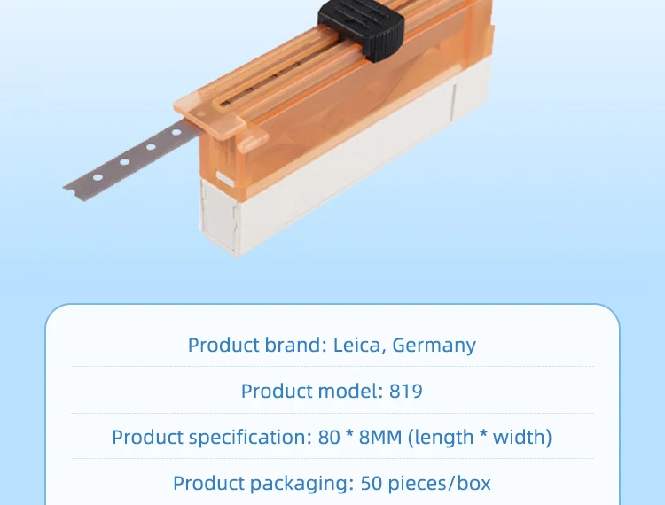 Leica 819 Microtome Blades - Precision for Lab Research
