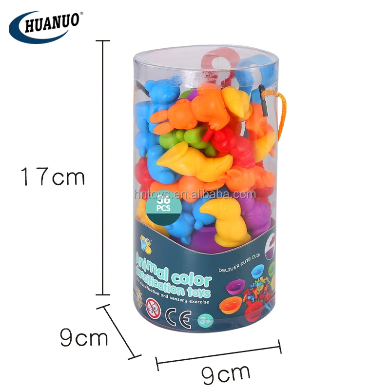 Counting Little Lovely Animals Toys Matching Game For Kids With Sorting ...