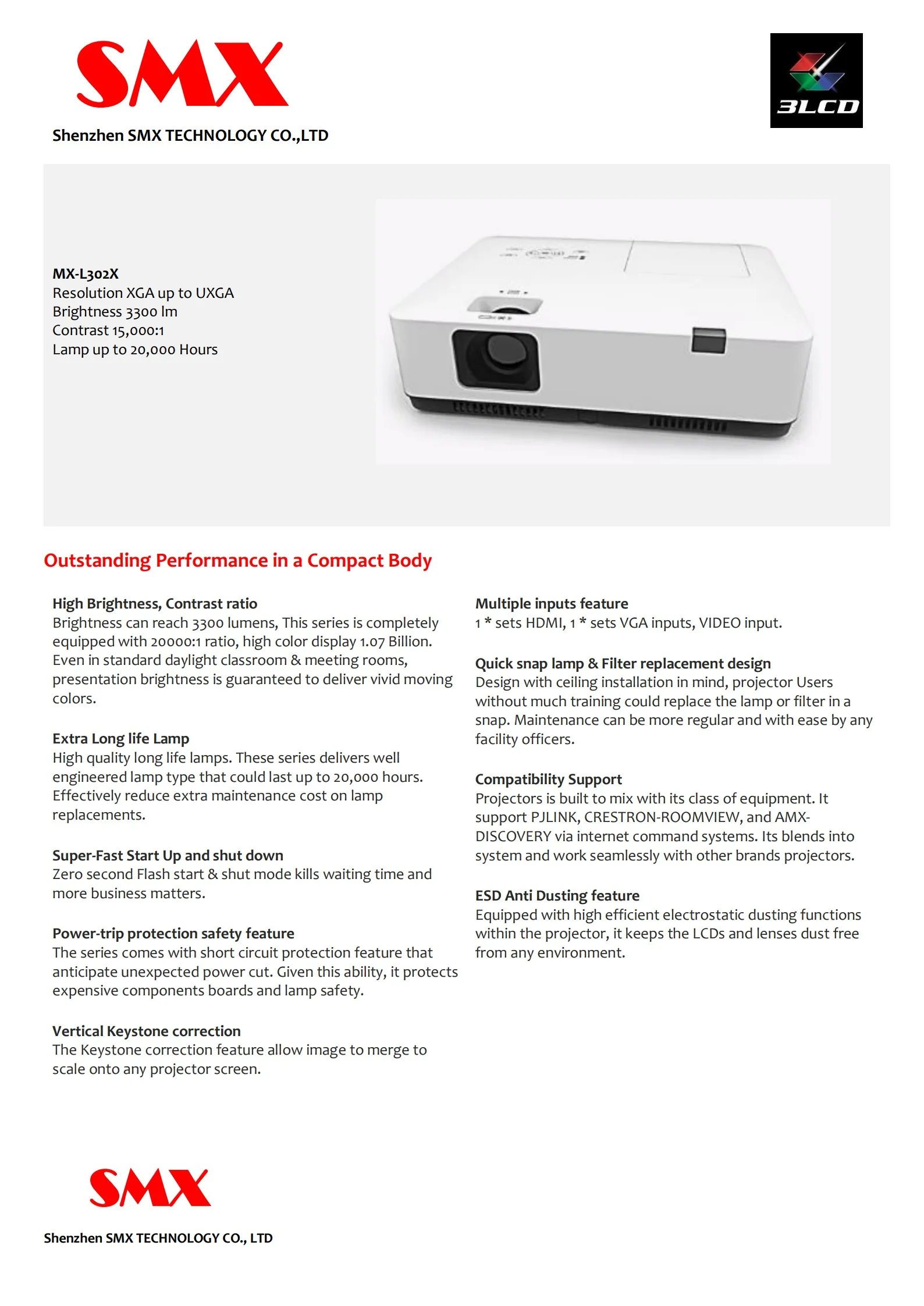 6000-7000 Lumens LASER PROJECTOR for Flight Simulator Screen