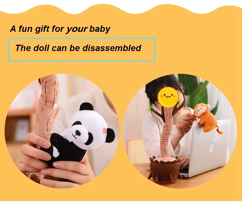 Hot Sale Electronic Panda Plush Toy Talking Sing Dancing Animals Toy ...