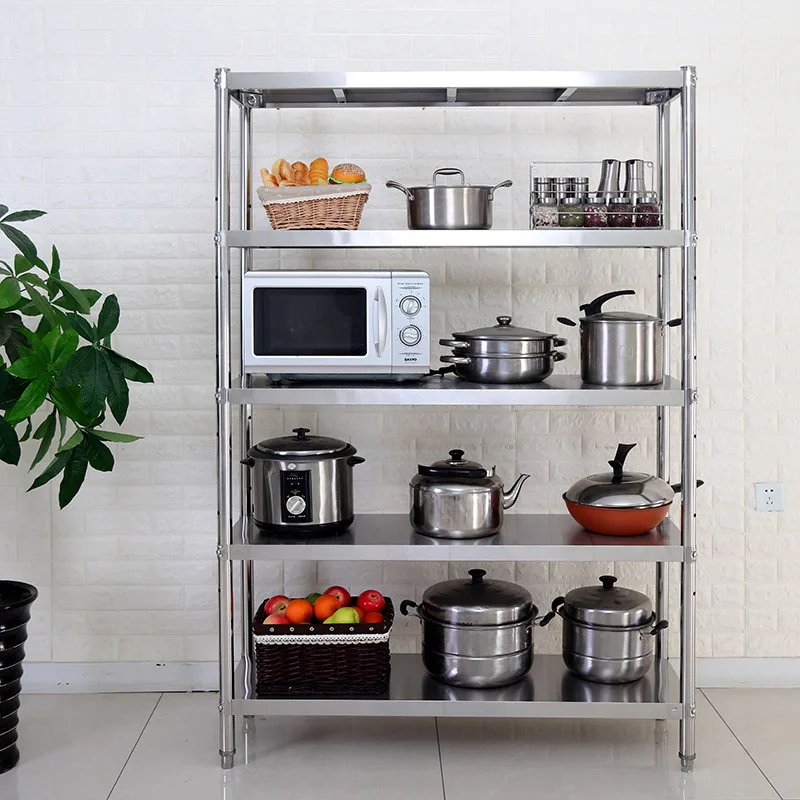 Heavy-duty Stainless Steel Kitchen Storage Shelf Detachable Kitchen ...