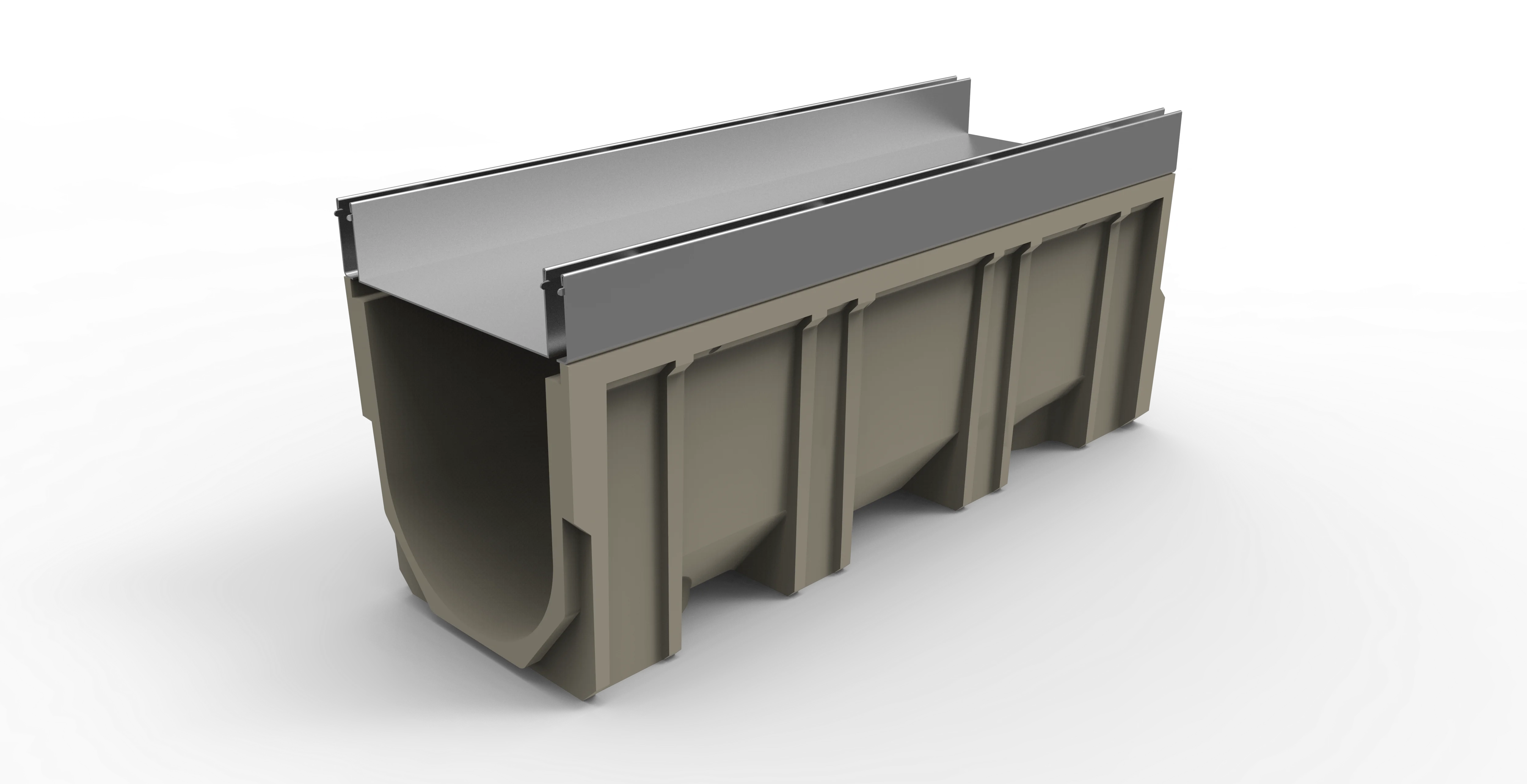 Polymer Concrete Drain Channel Trench Roof Channel Drain With Stainless ...