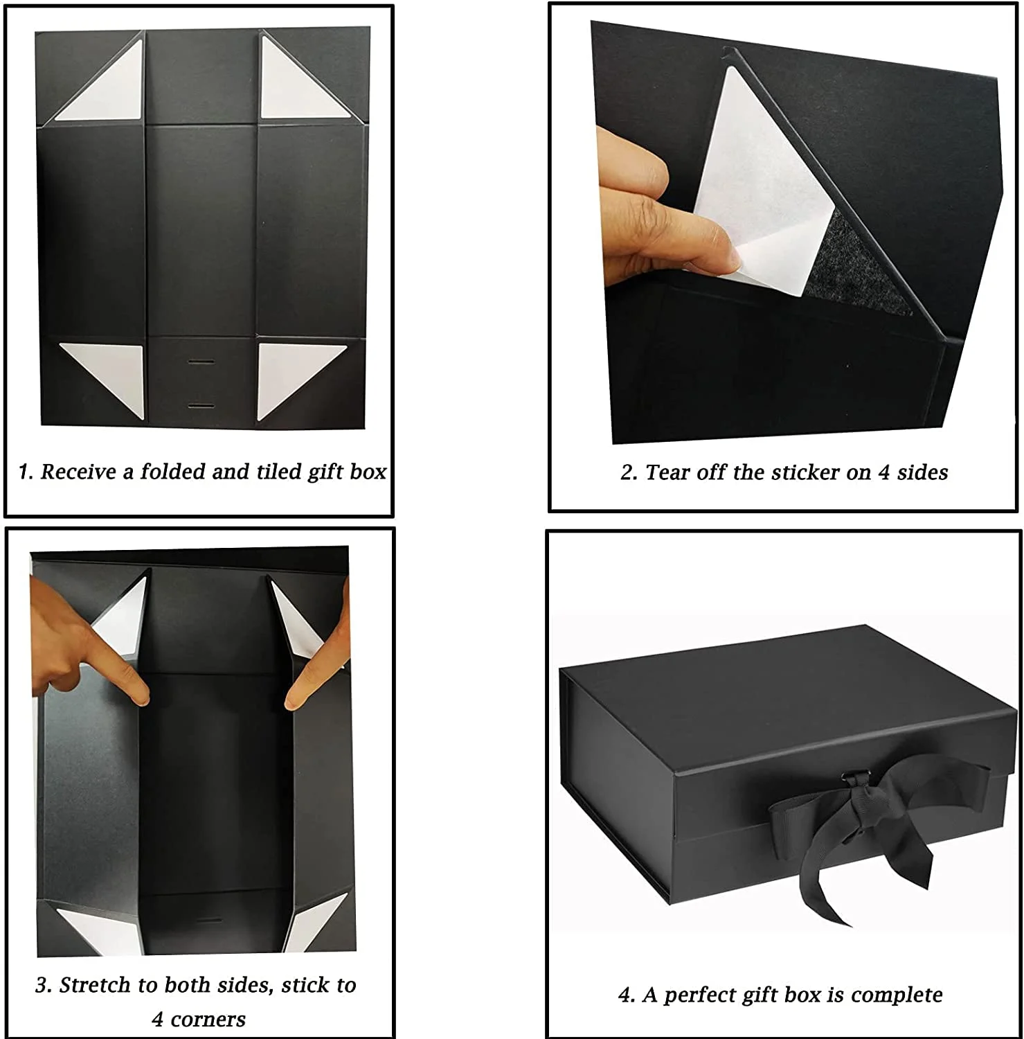 Custom Flat Packed Premium Gift Packaging - Fold up Boxes