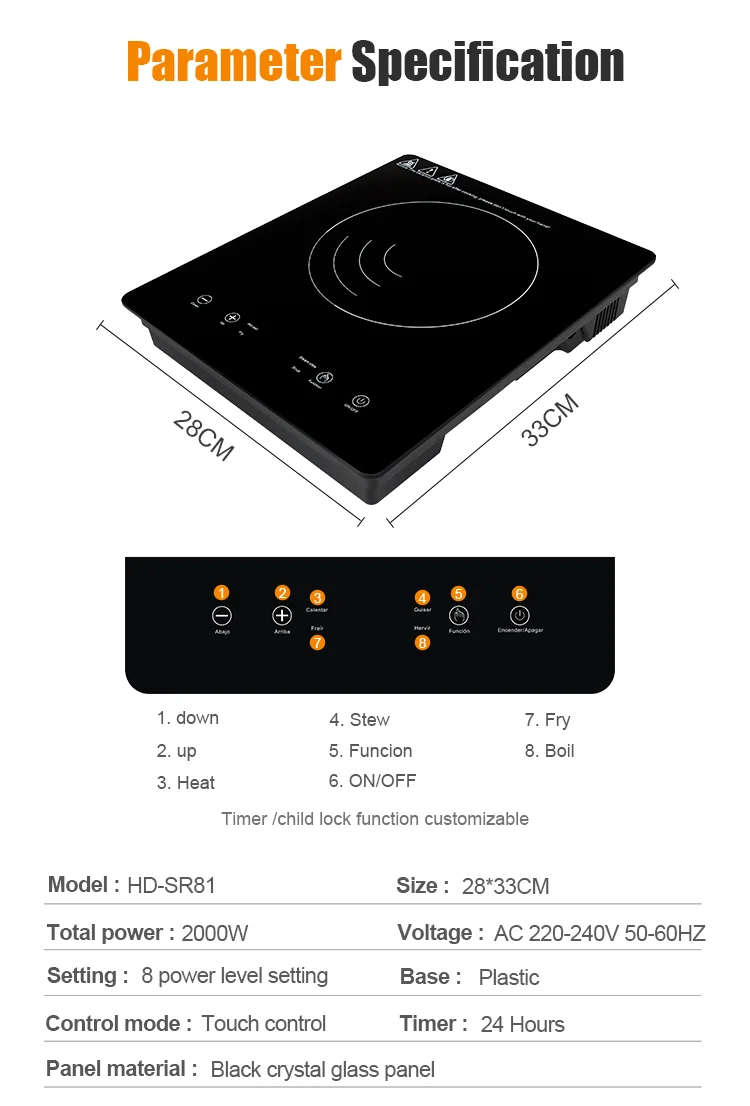 Cheap Price Induction Cooker Single Cooker Induction Cooktop Domestic ...