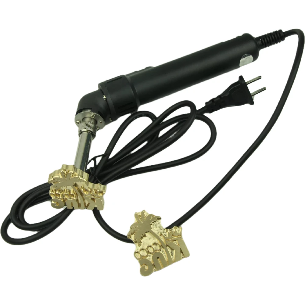 Customized Coconut Shells Logo Stamp Brander Handheld Soldering Iron ...