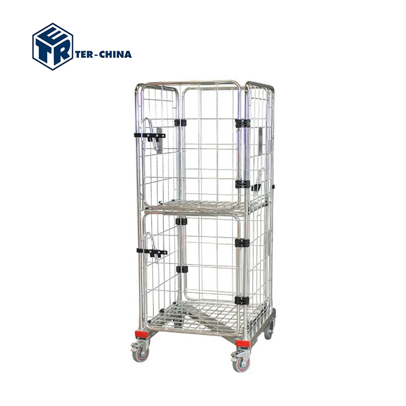 760x800 4 Sides Z Frame Nestable Rolltainer Cage Trolley H1770 - Buy Z ...