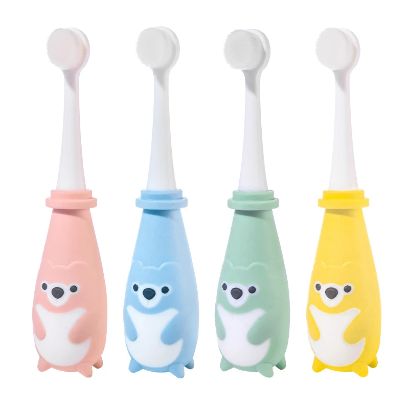 Training Tooth Brushes Cute Baby bear Toothbrush Kids Cartoon Shape ...