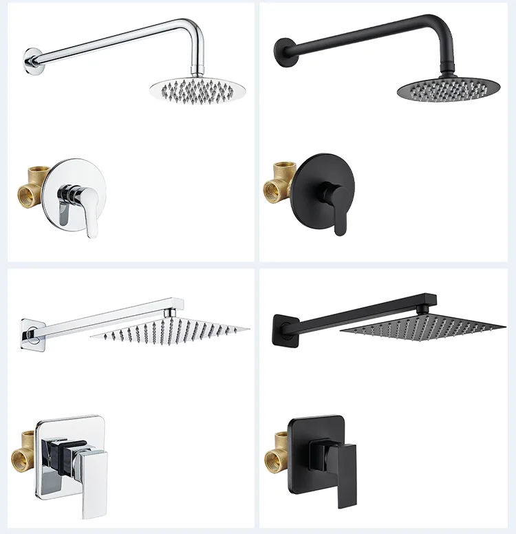 In Wall Concealed One Way Shower Set| Alibaba.com