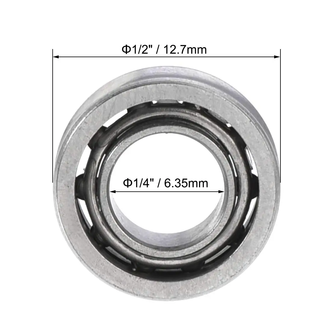 High Speed Open Type U Groove R188 Ball Bearing - 12.7mm