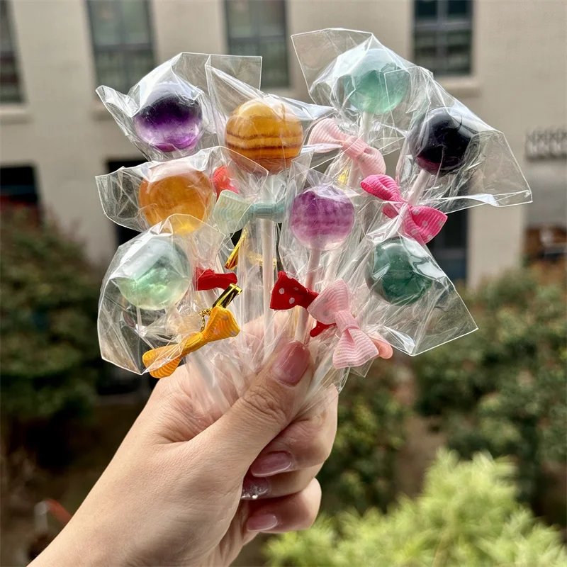 Wholesale Crystals Craft Crystal Sphere Mini Candy Fluorite Sweet ...