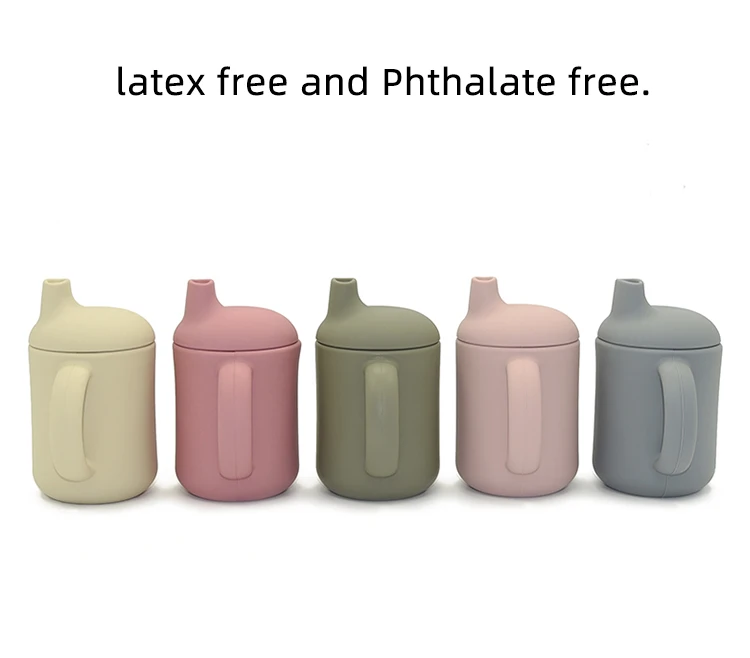 New Arrival Food Silicone Baby Sippy Cups With Handles Holder Kids ...