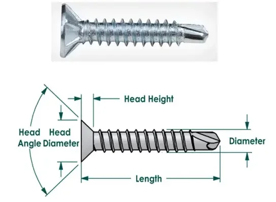 Galvanized Csk Flat Head SDS Screw - Durable & Versatile