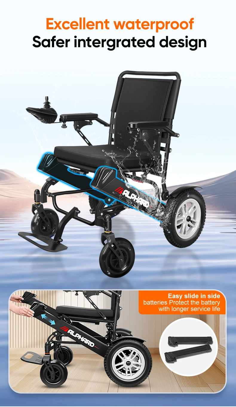 25kg Foldable Power Wheelchair - 130kg Leg Disability Assistance