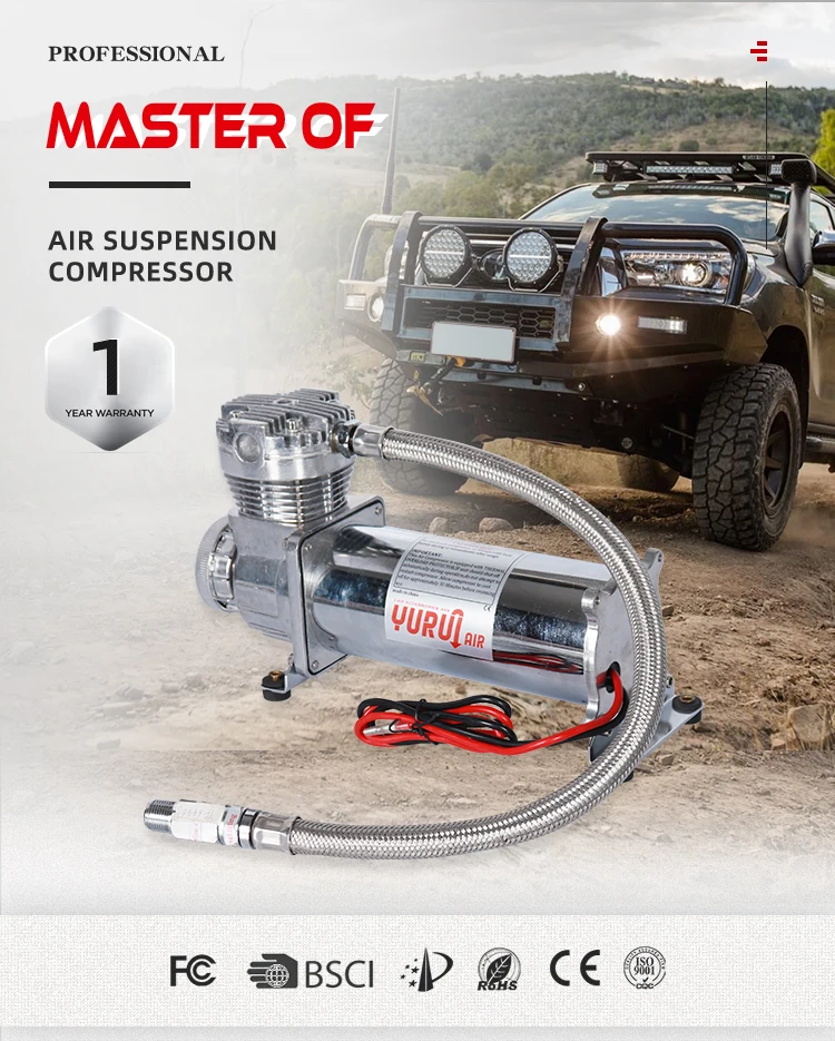 Multi-purpose 4x4 12 Volt Suspension Air Compressor 200PSI
