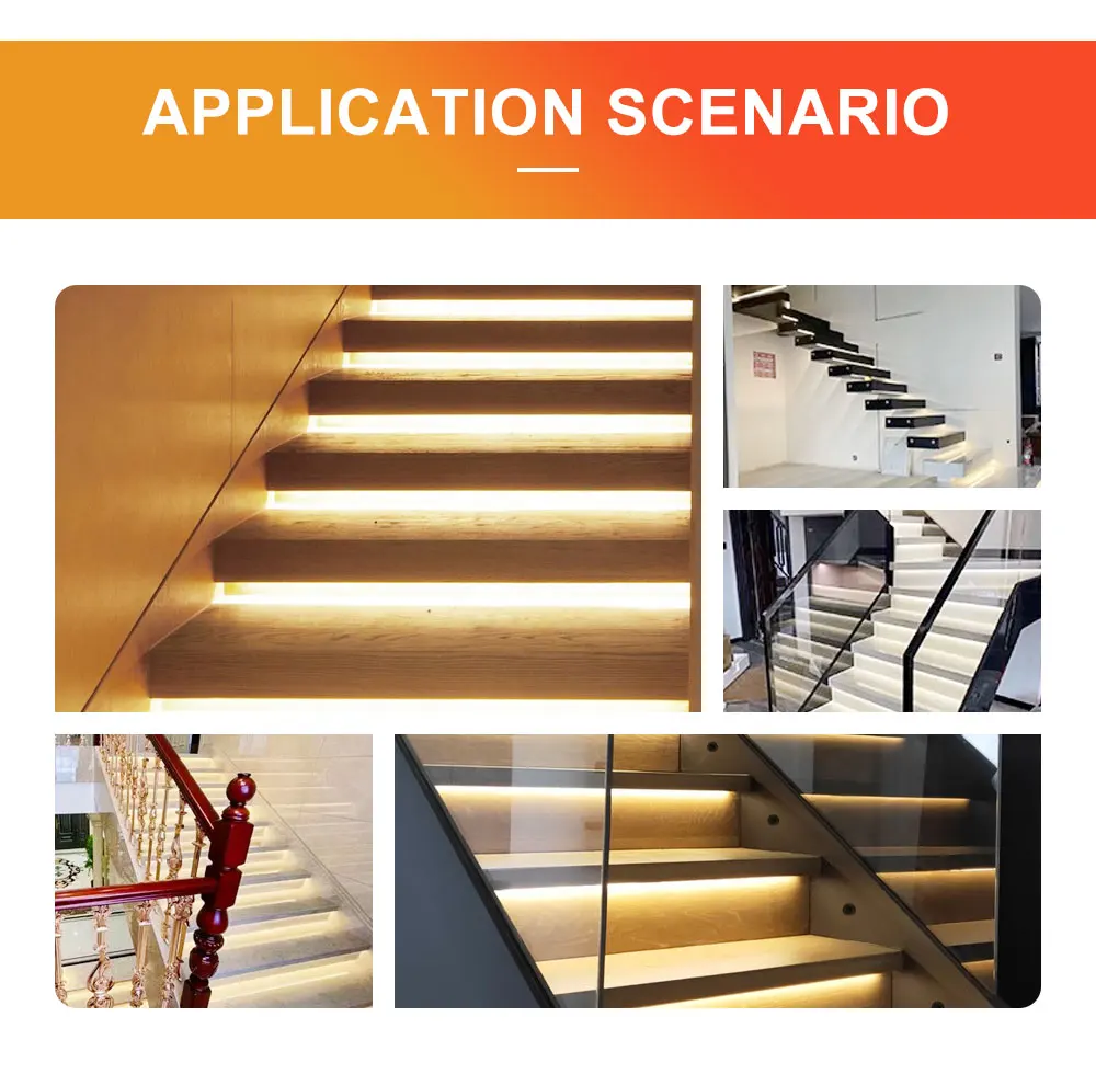Automatic 28 Step Strip Smart Stair Lighting Controller 12V 24V Motion ...