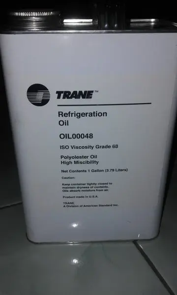 Trane Chiller Refrigeration Compressor Oil Lubricant