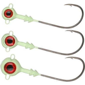 Neon Moon Eye Jig Heads For Night Fishing Phosphorescent Lighted ...