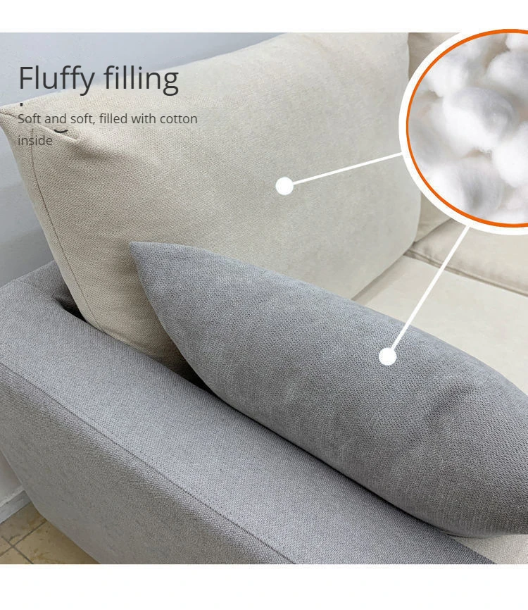 Modern Simple Wooden Fabric Sofa Set Detachable Washable Easy To ...