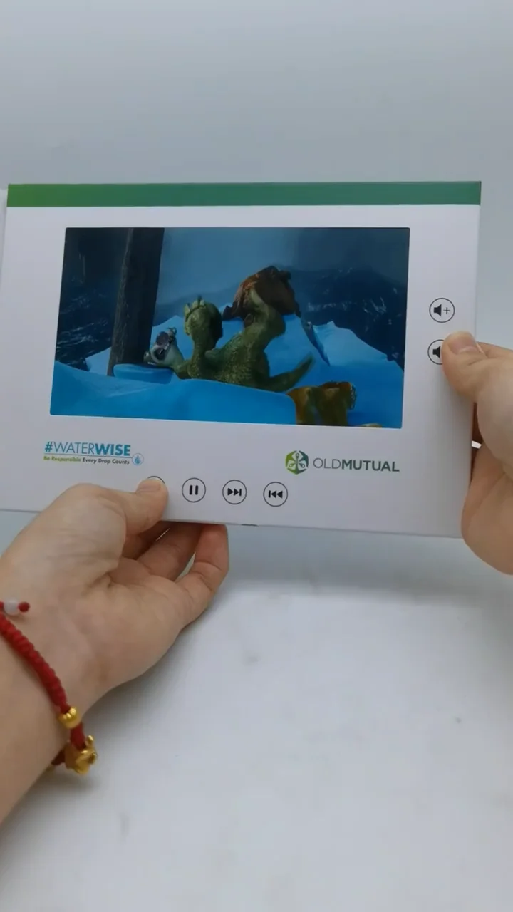 Lcd Screen 7 Inch Video Brochure Greeting Business Card Gift Brochure ...