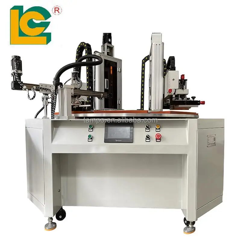 Two-Color Rotary Automatic Vacuum Workbench New Condition Flat Screen ...