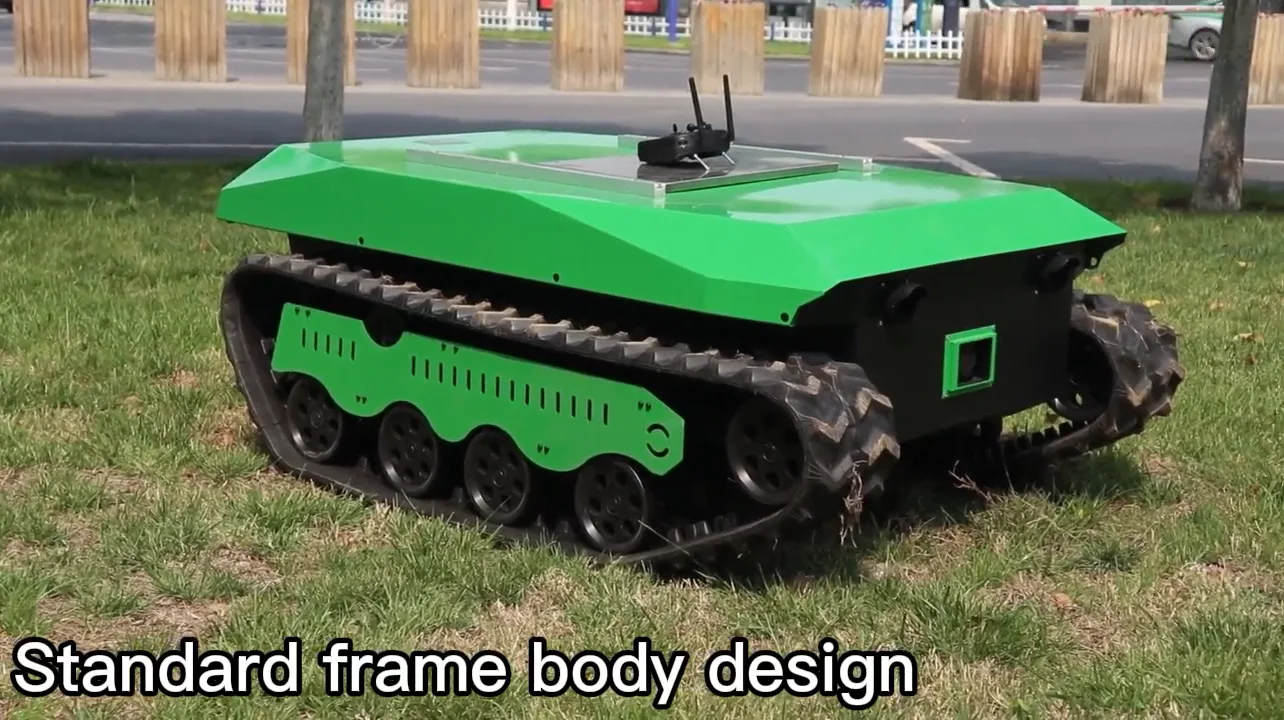 Remote Control All Terrain Lawn Mower Track Crawler Tracked Chassis ...