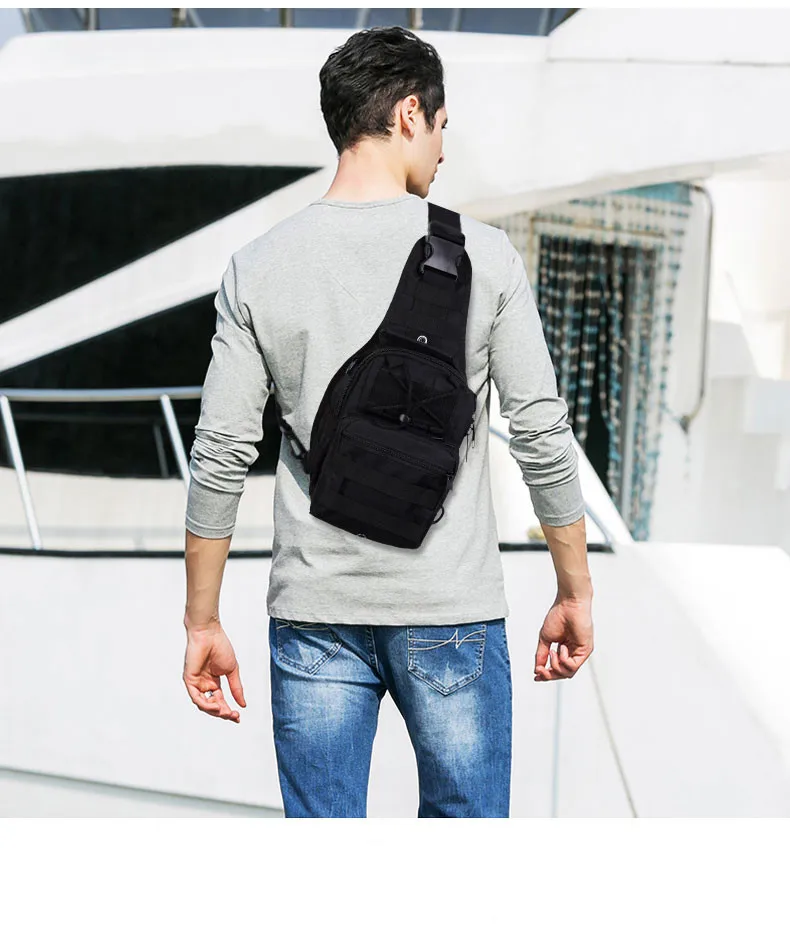 JSH Custom Waterproof Outdoor Chest Sling Bag Shoulder Tactical ...