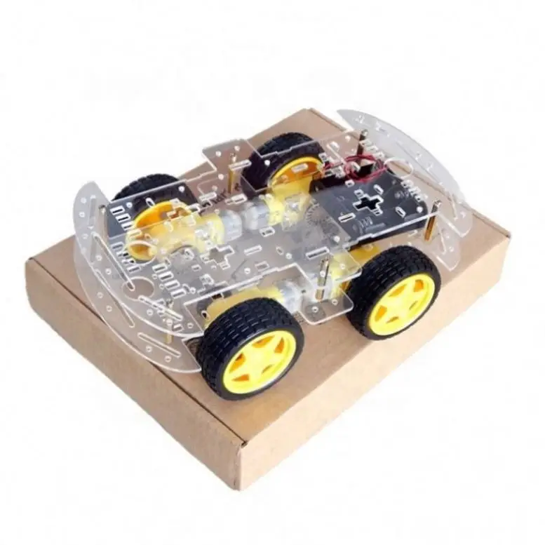 4 Wheels Diy Car 4wd Smart Robot Car Chassis Kit - Buy 4wd Robot Smart ...