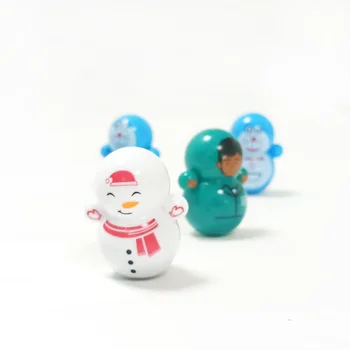 Mini Funny Roly-poly Fidget Toy Plastic Cartoon Tumbler Toy For Capsule ...