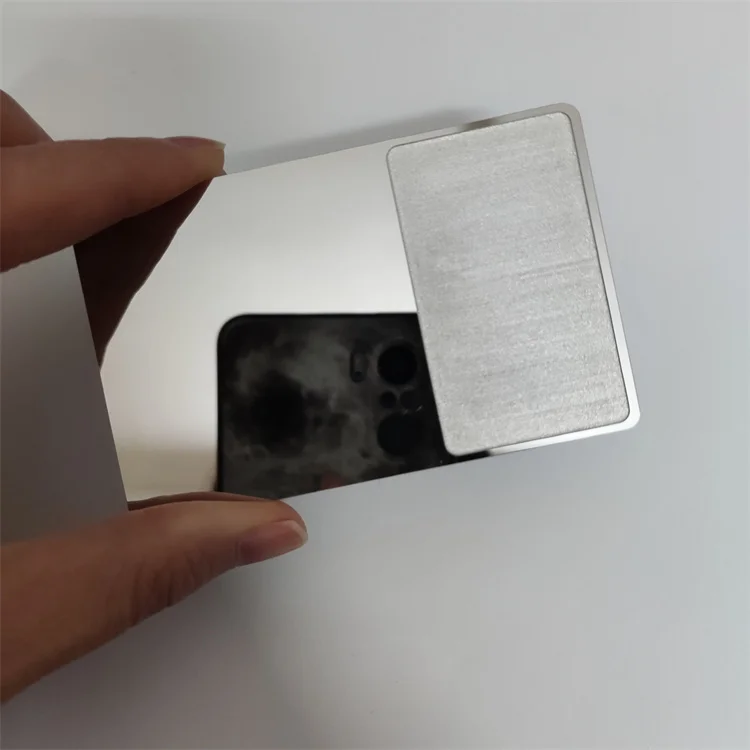 Luxury Custom Metal Debit Card Gold Mirror Blank Chip Slot Magnetic ...