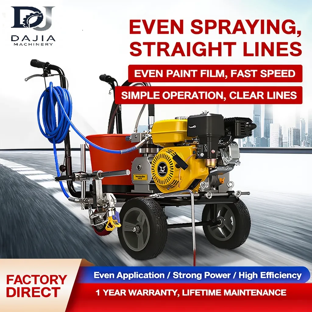 Longer Service Life Road Line Marking Machine Cold Spray Traffic Line ...